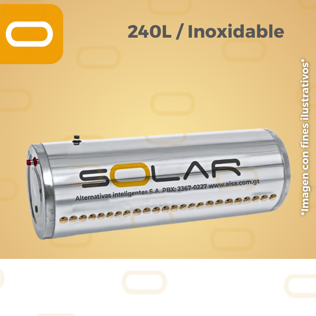 Termo tanque 240 Litros Inoxidable | Accesorios Calentadores | Termo-T